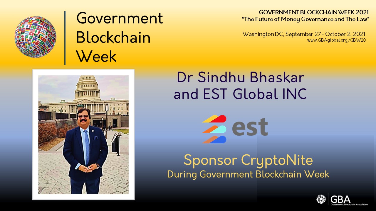 Dr Sindhu Bhaskar and EST Global Inc. Sponsor CryptoNite – GBA Global