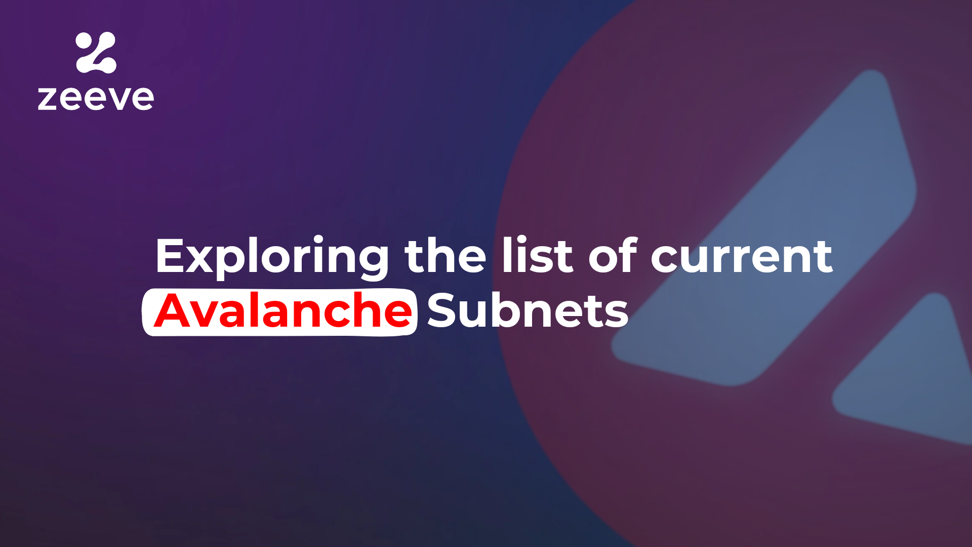 Exploring the list of current Avalanche Subnets: projects built on its ...